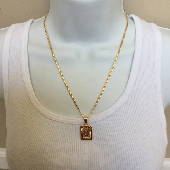 Jewelry | New 18k Gold U Necklace | Poshmark